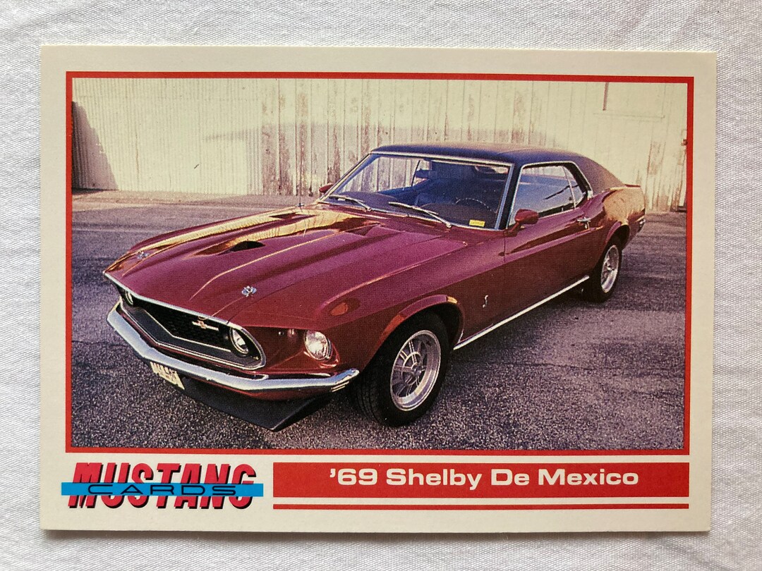 1969 Shelby De Mexico Mustang Trading Card Mustang Cards - Etsy