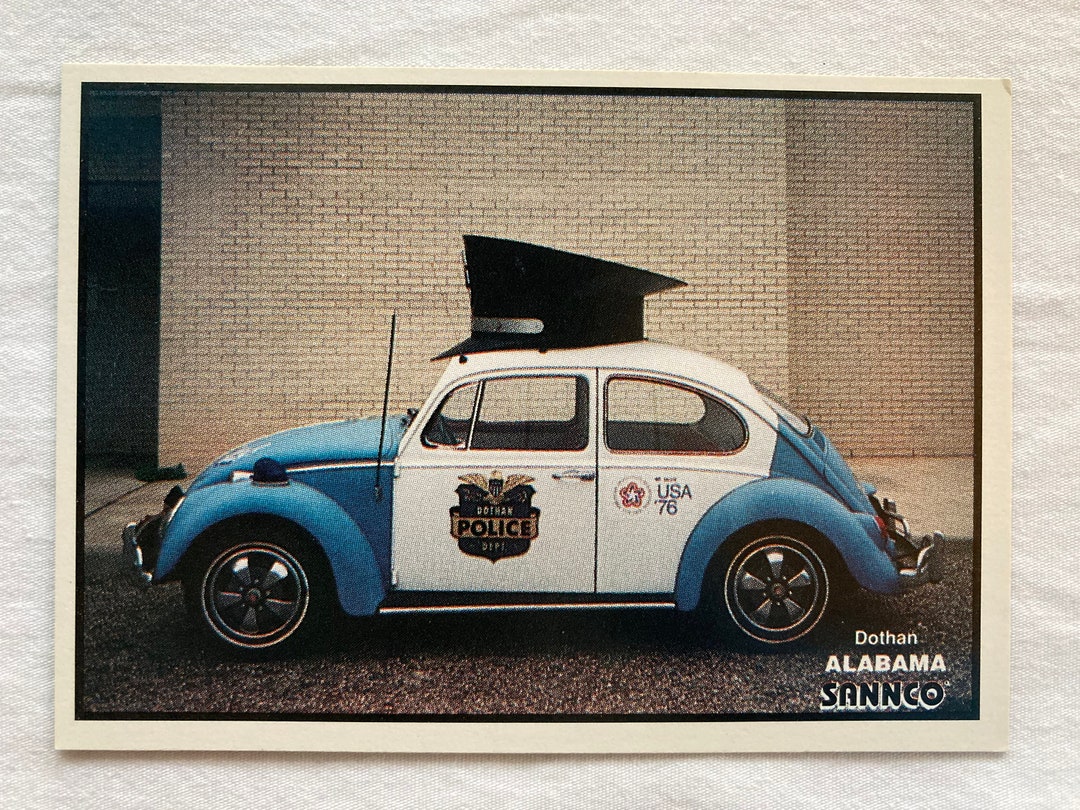 Volkswagen Beetle Police Car Trading Card Dothan Alabama Police ...