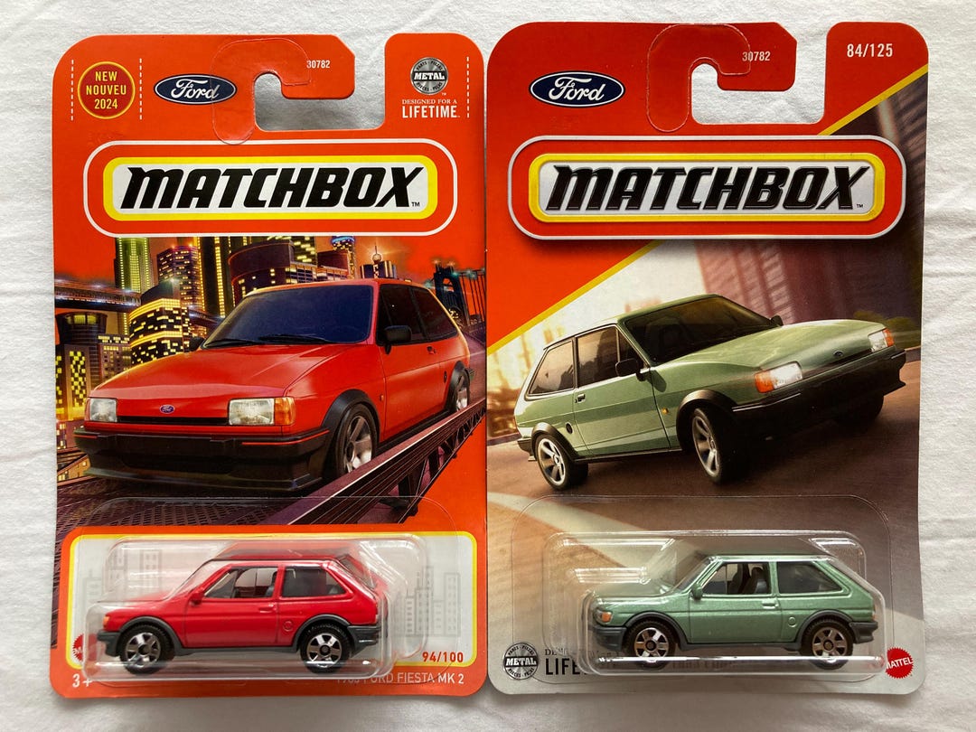 Matchbox 1983 Ford Fiesta Mk2 lot of 2 Red & Green New in Package - Etsy