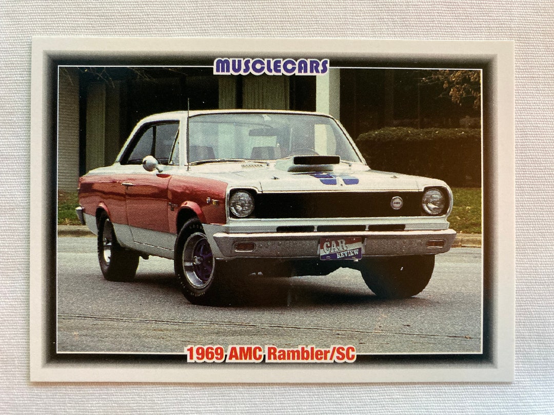 1969 AMC Sc/rambler Trading Card Muscle Cars Cards - Etsy