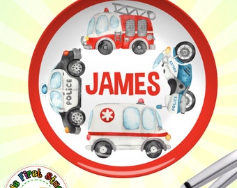 I'm 2 Birthday Boy 2nd Bday Emergency Vehicles Fire Truck - Etsy