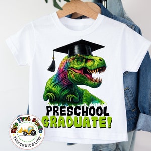 Personalized Graduate Graduation T-rex Dinosaur Shirt | T Rex Preschool ...