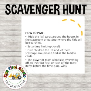 Construction Trucks Scavenger Hunt - Kids Trucks Game Download ...