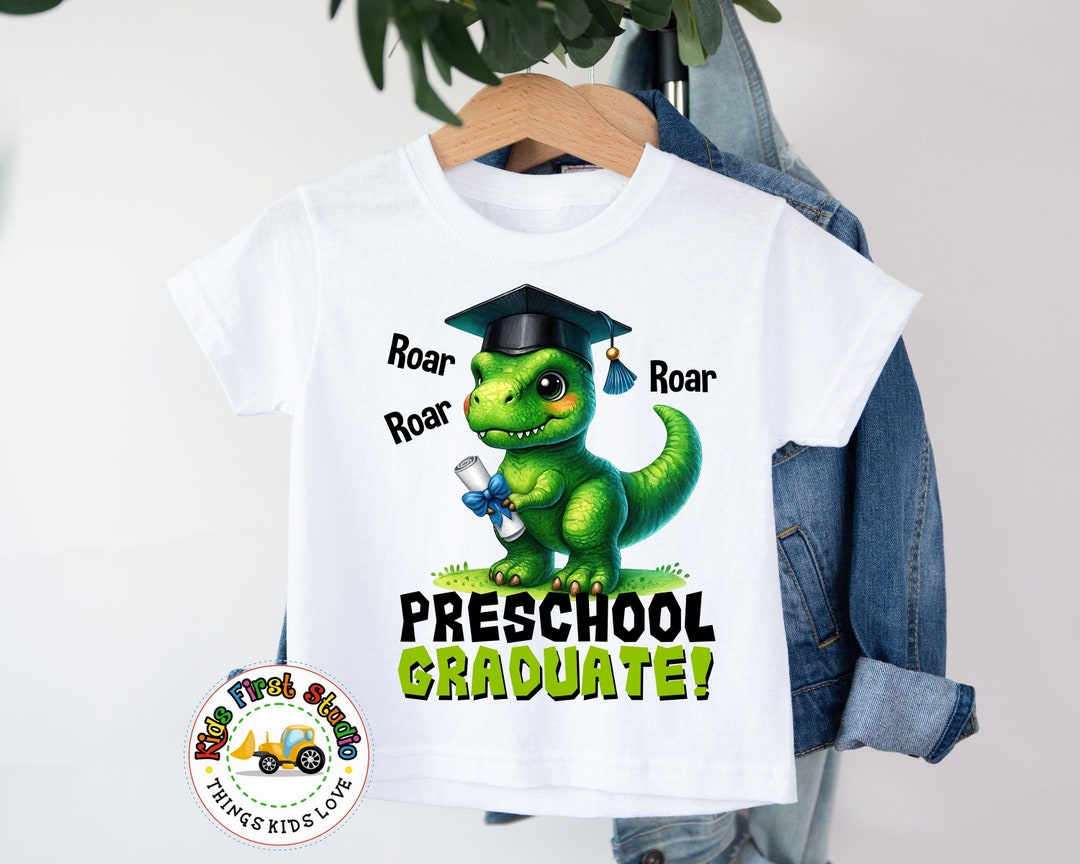 Personalized Graduate Graduation T-rex Dinosaur Shirt | T Rex Preschool ...