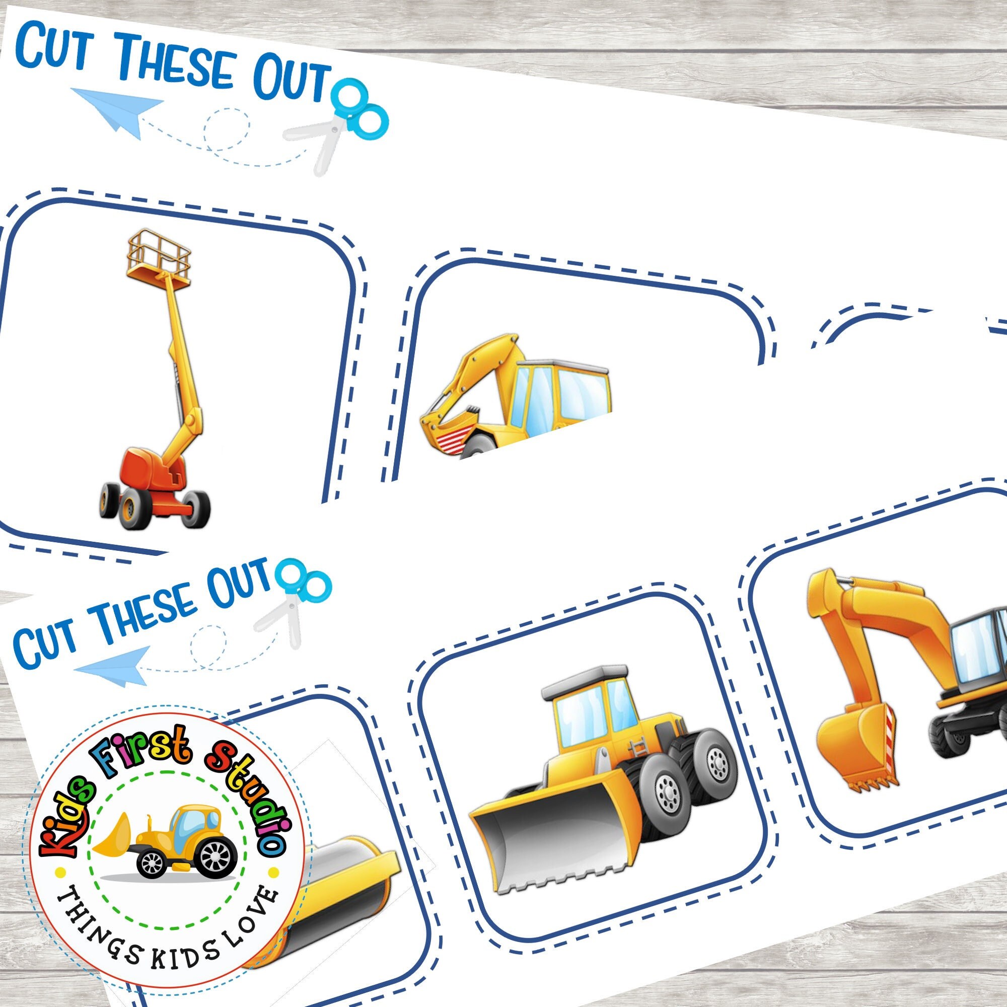 Construction Trucks Scavenger Hunt - Kids Trucks Game Download ...