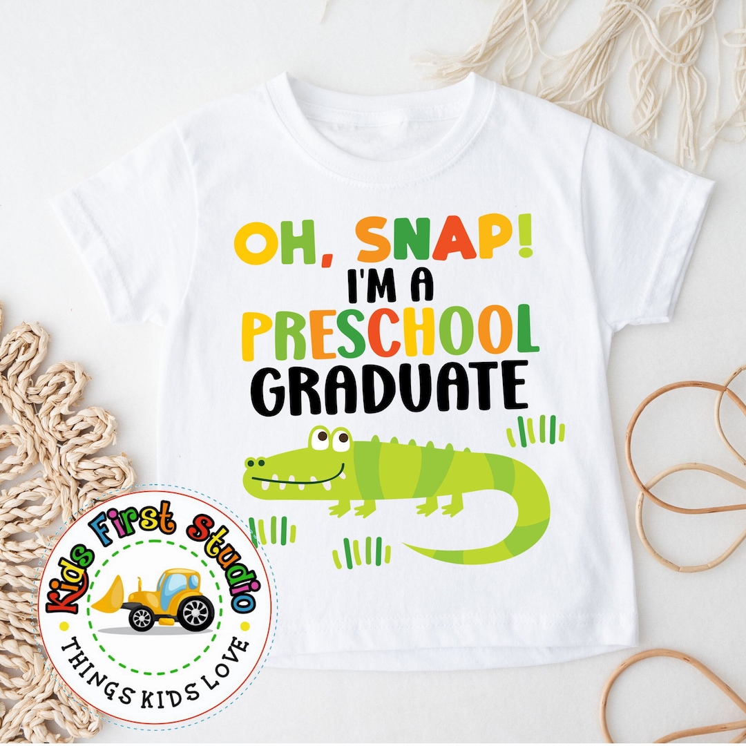 Preschool Graduation PNG Alligator Graduation Oh Snap Grad Sublimation ...