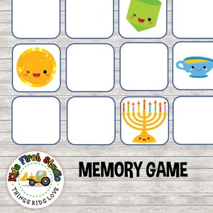 Hanukkah Activity Book Shadow Matching & Memory Activity for Toddlers ...