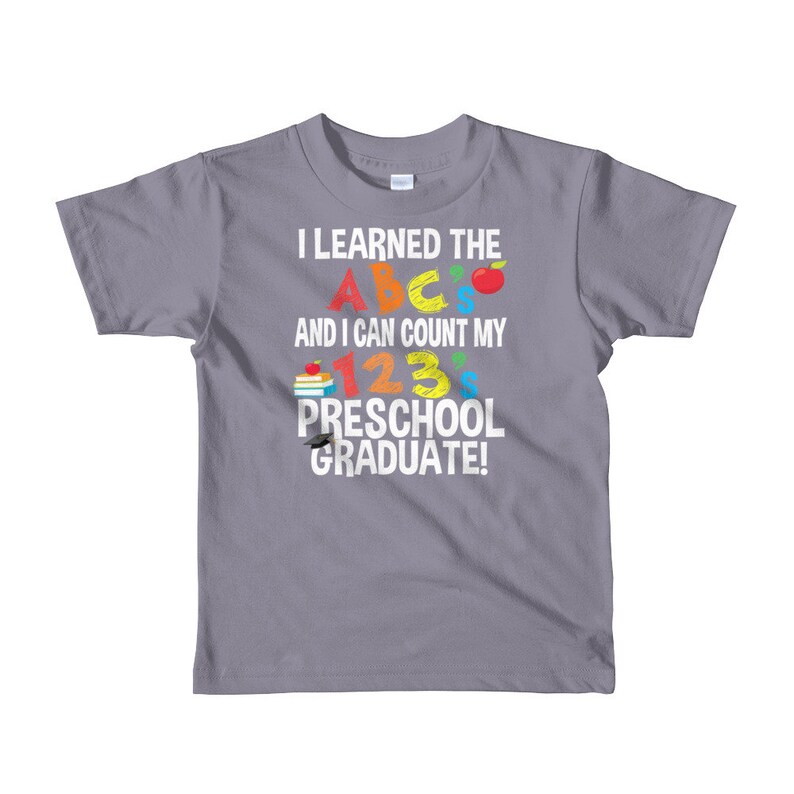 Abc's and 123 Preschool Graduate Graduation Party Short - Etsy