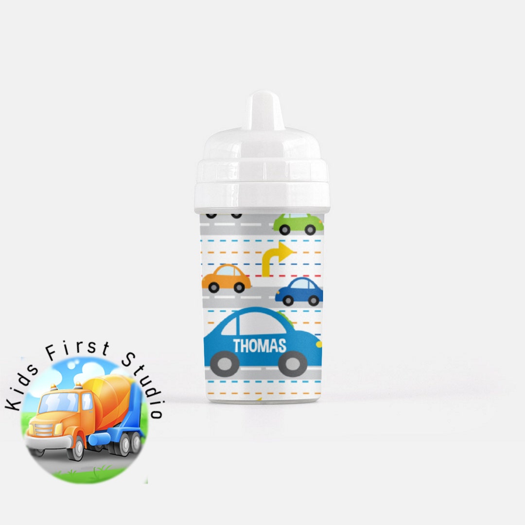 Personalized Sippy Cup City Cars Vehicles Transportation for - Etsy