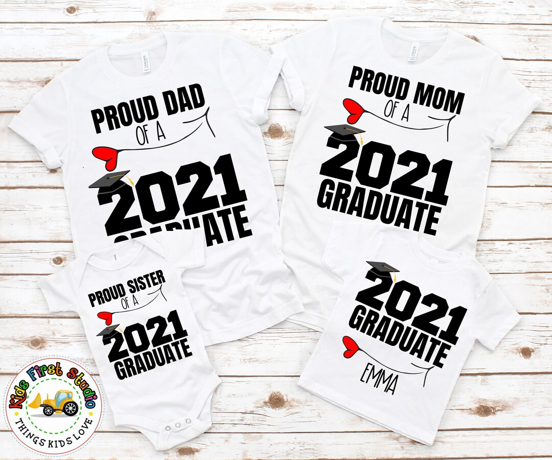 Graduation Family Matching Shirts, Matching Grad T-shirts, 2021 ...