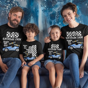 Family Matching Race Car Birthday Shirts Personalized Racing Cars Fast ...