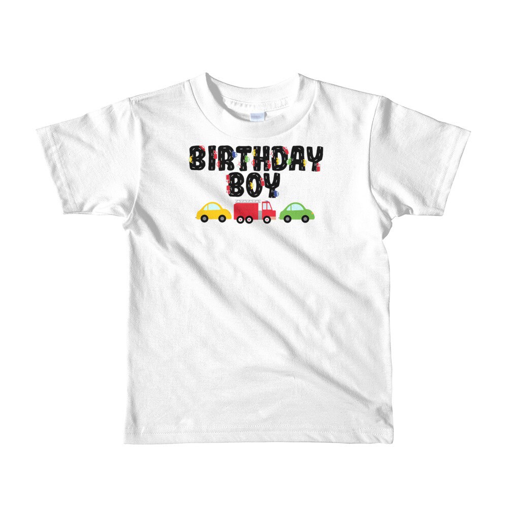 Birthday Boy Fire Truck Road Cars Ambulance Bday Party | Etsy
