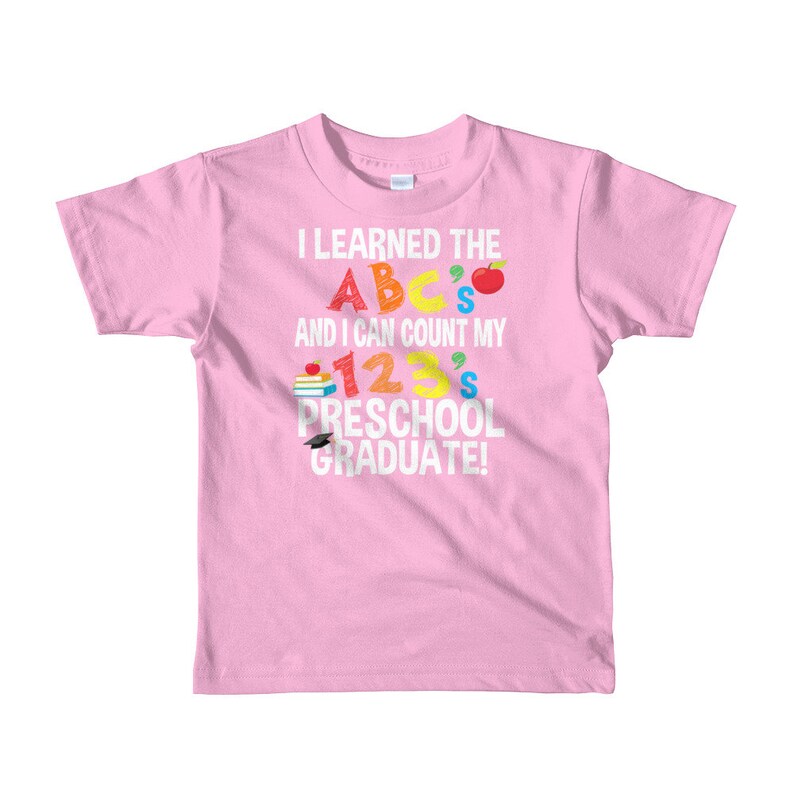 Abc's and 123 Preschool Graduate Graduation Party Short - Etsy