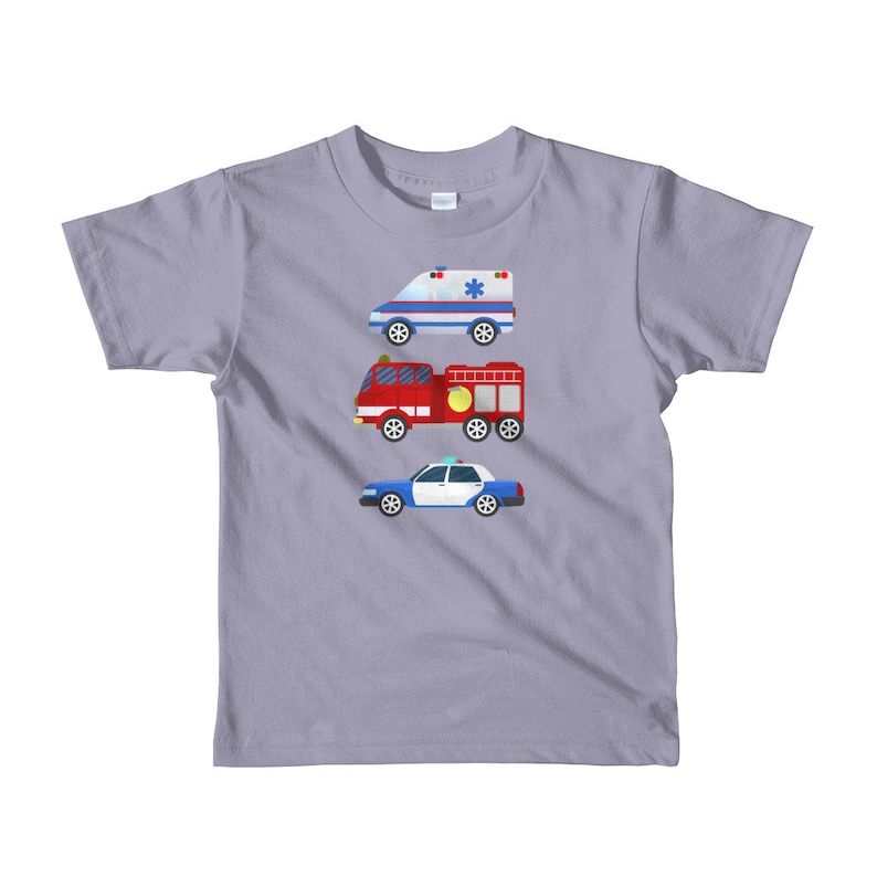 Emergency Vehicles Rescue Vehicles Cars T-Shirt Police Car | Etsy