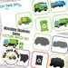 Garbage Trucks Busy Activity Book Matching Activity & Memory Game for ...