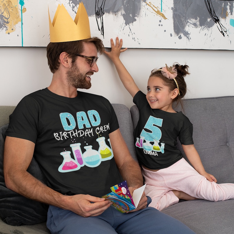 Science Birthday Shirt, Family Matching, Personalized Science Birthday ...