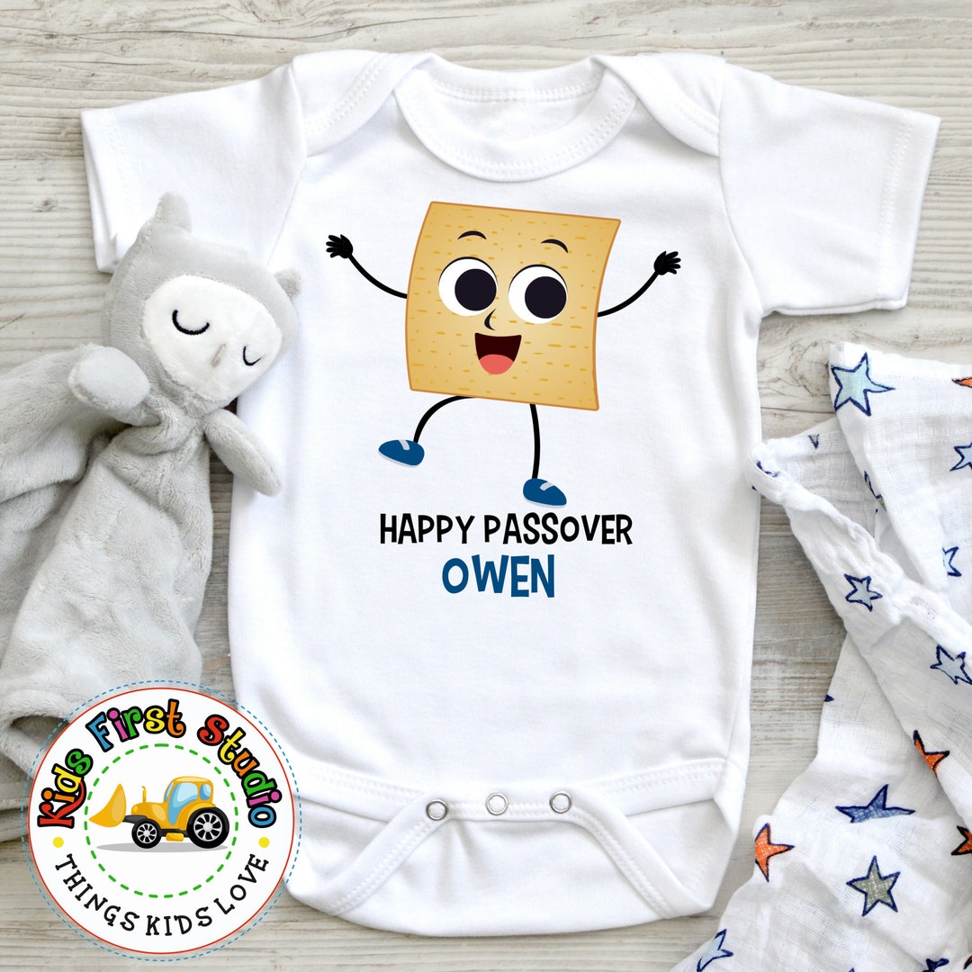 Happy Passover Pesach Baby Boy Girl Short Sleeve Spring Bodysuit Outfit ...