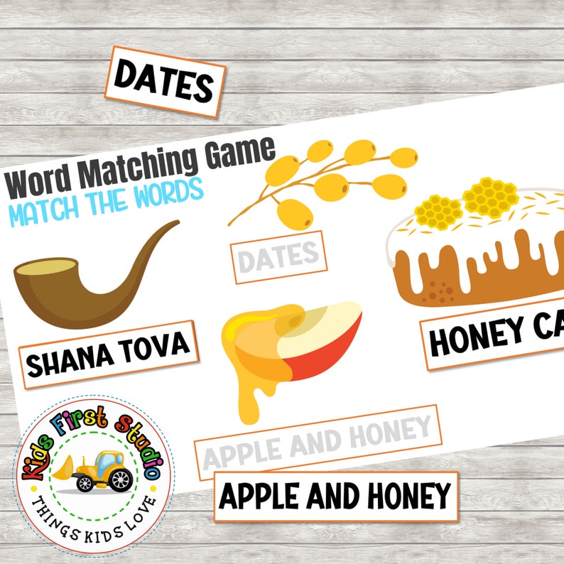 Rosh Hashanah Activity Book Printable Fun for Toddlers Preschool Jewish ...