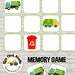 Garbage Trucks Busy Activity Book Matching Activity & Memory Game for ...