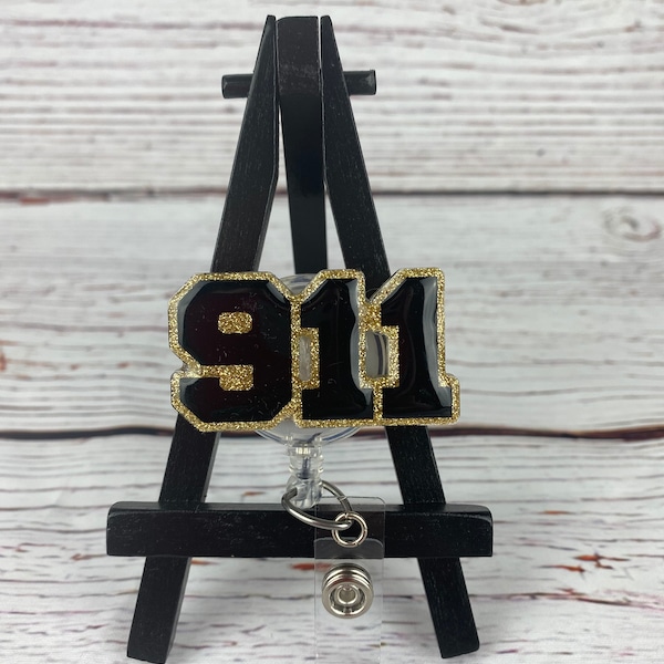 911 Dispatcher Badge Reel - Etsy