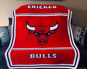 Chicago Cubs Design 1 Afghan Crochet Pattern | Etsy