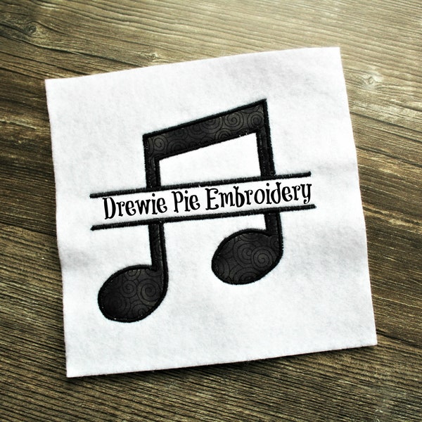 Music Notes Applique - Etsy