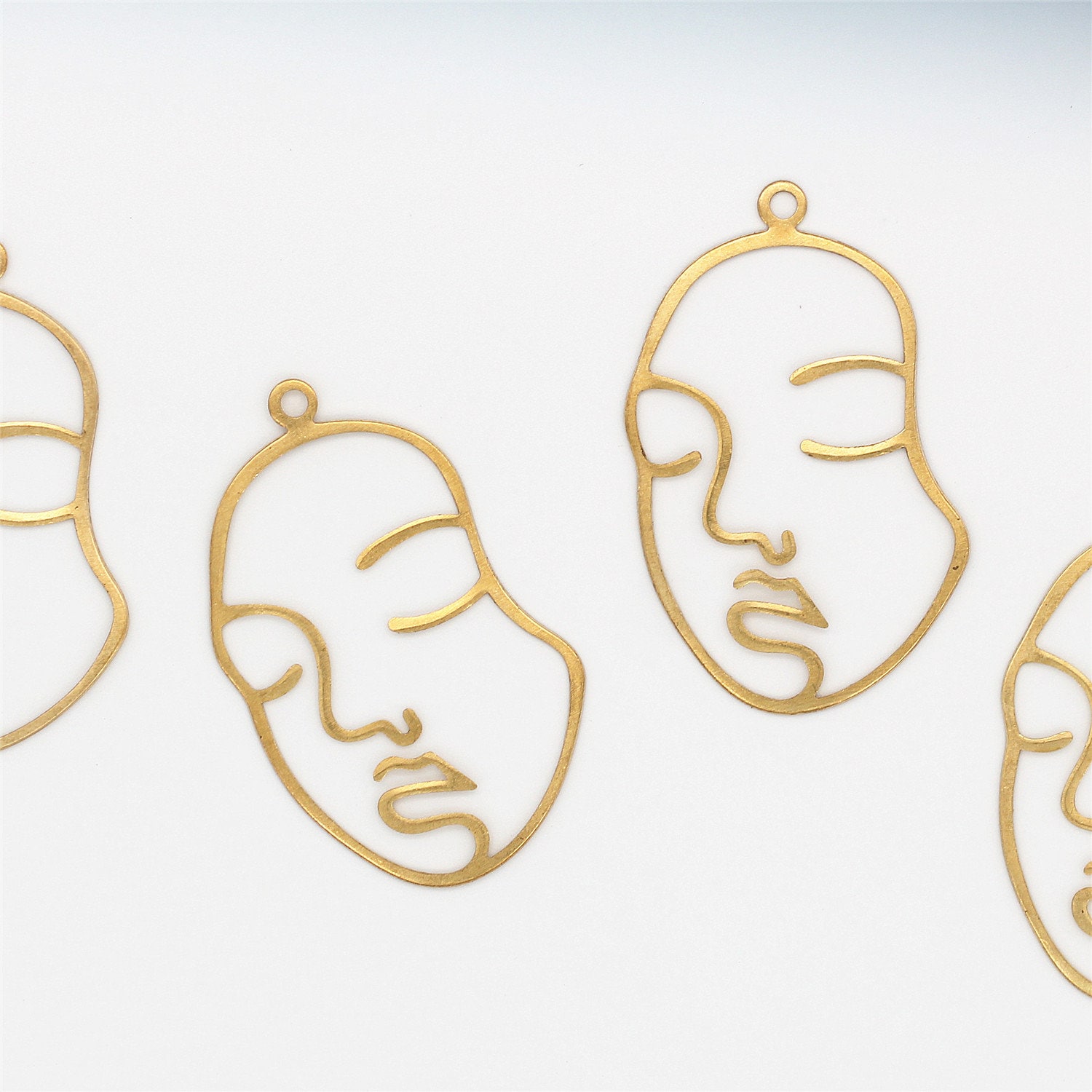 10pcs Wire Face Charms Face Pendant Face Findings - Etsy
