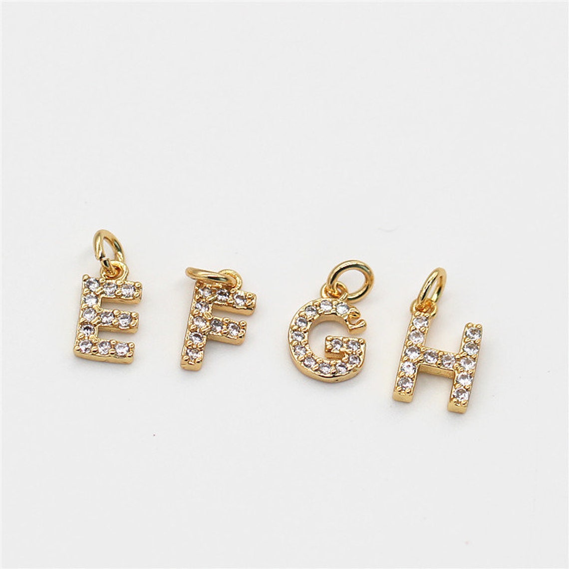 Alphabet Letter Charms - 26 Letter Pendant - Small Alphabet - DIY ...