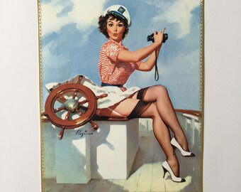 Flirt or First Mate by Peter Driben pin-up girl pin-up