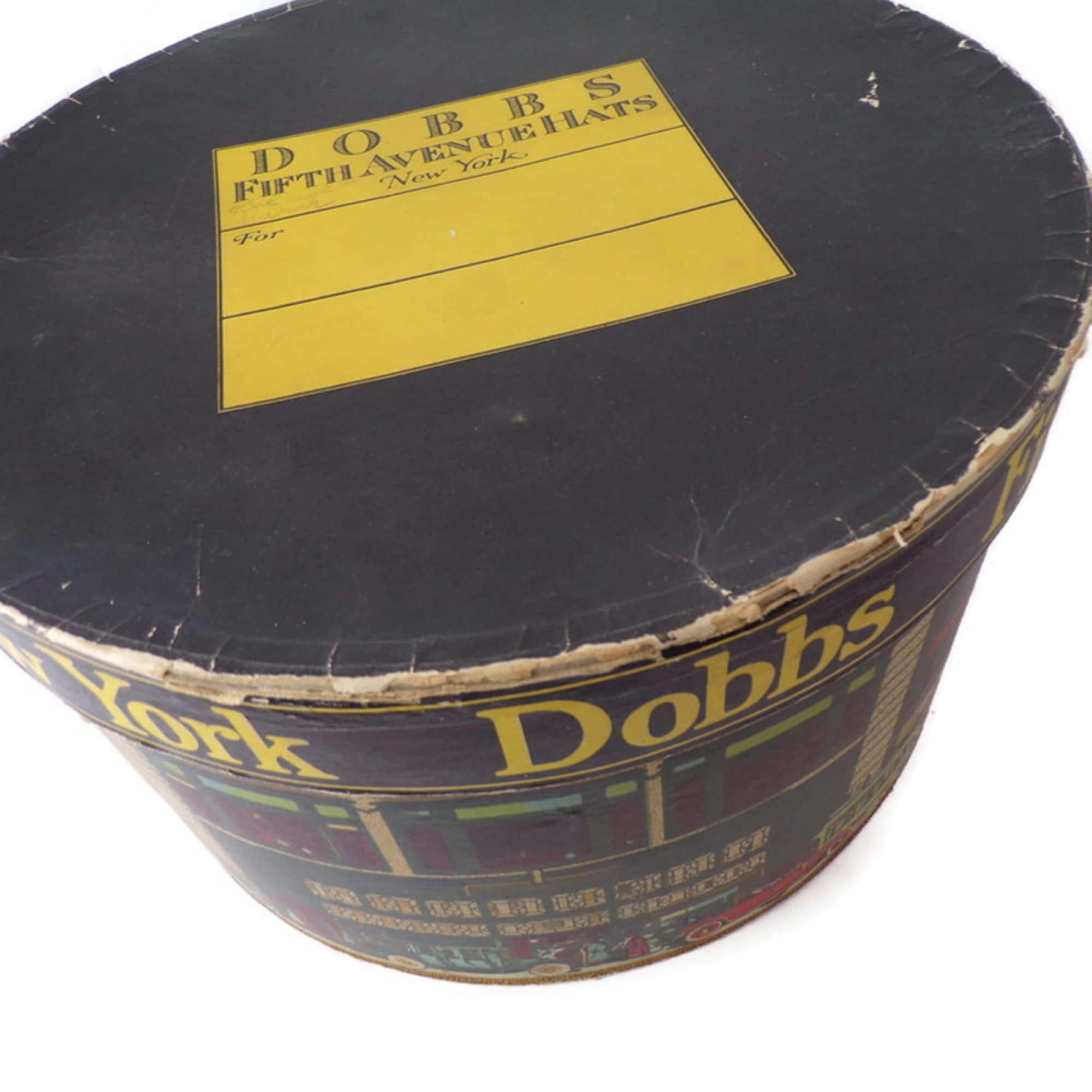 Dobb's & Co Hat Box New York Dobb's Fifth Avenue 1920's Scene - Etsy