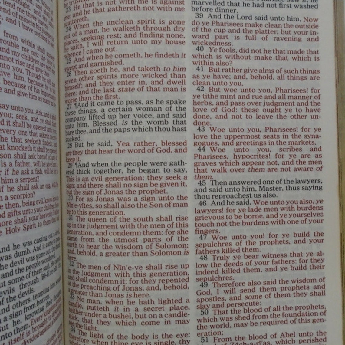 Holy Bible KJV Dictionary Concordance Nelson 223 Words of Christ in Red ...