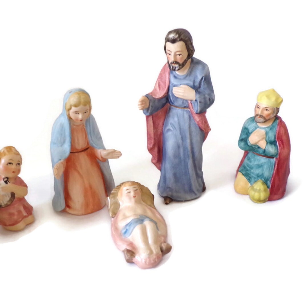 Vintage 8 Pieces Nativity Scene Made in Japan - Etsy