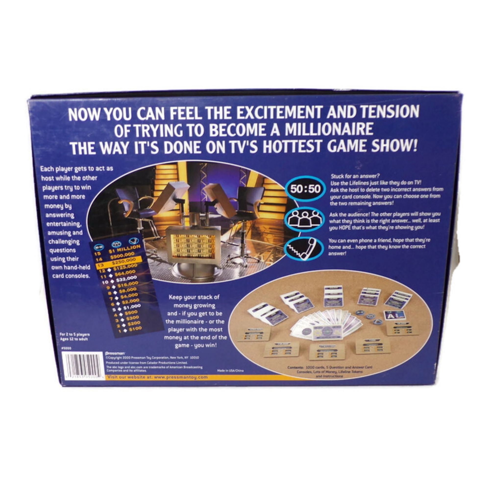 Who Wants to Be A Millionaire Board Game Vintage 2000 - Etsy