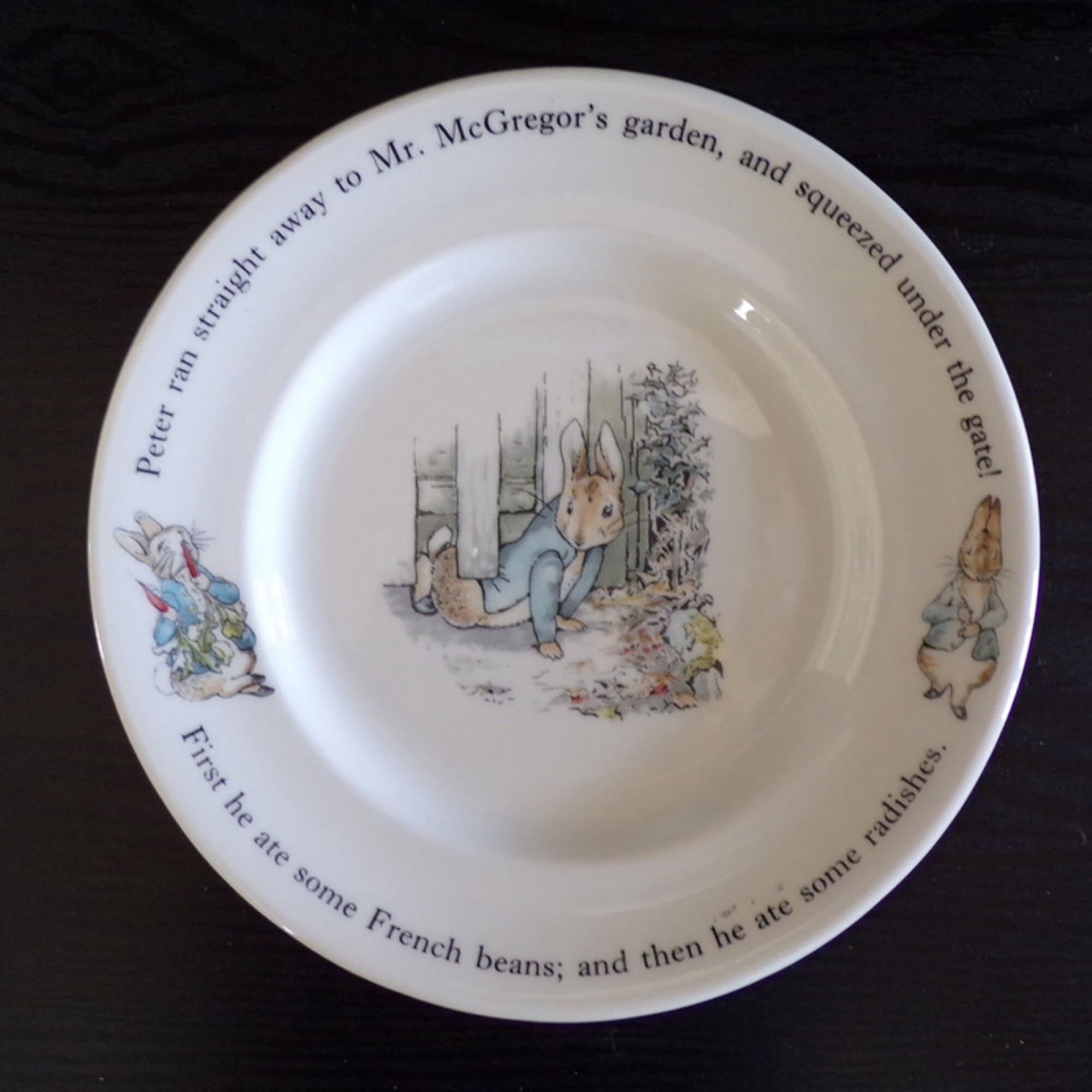 Peter Rabbit 8" Plate Wedgwood Vintage 1990's - Etsy
