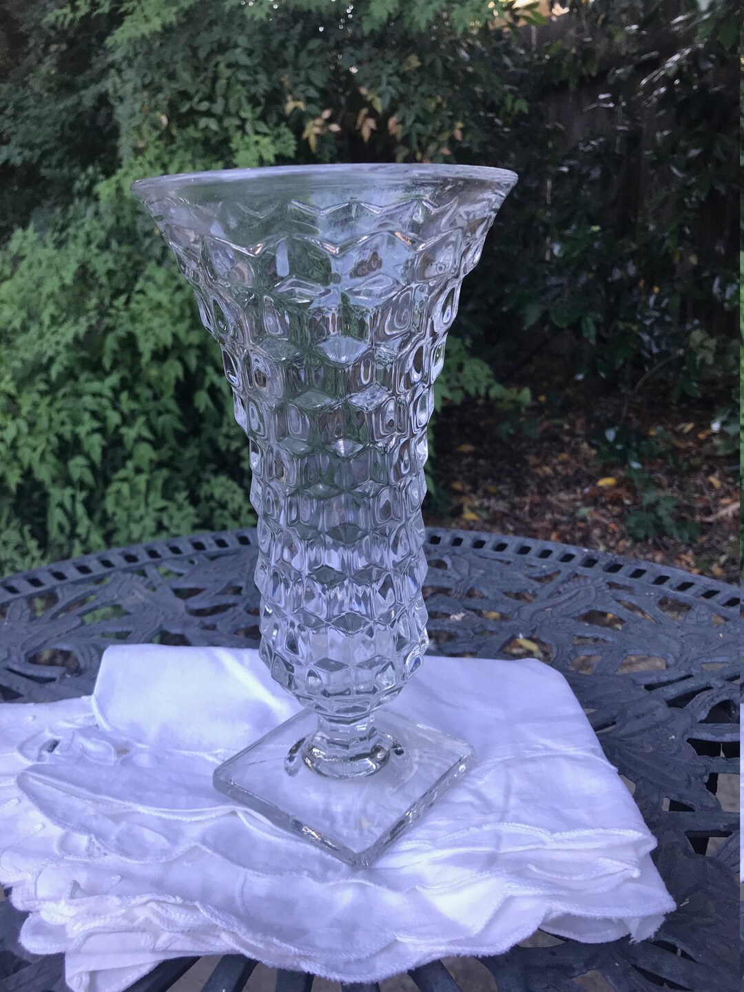 Vintage Vase- Fostoria America - Etsy