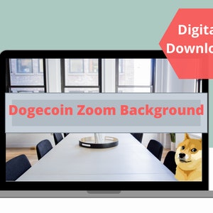 Dogecoin Zoom Background Virtual Office Digital Background Dogecoin ...
