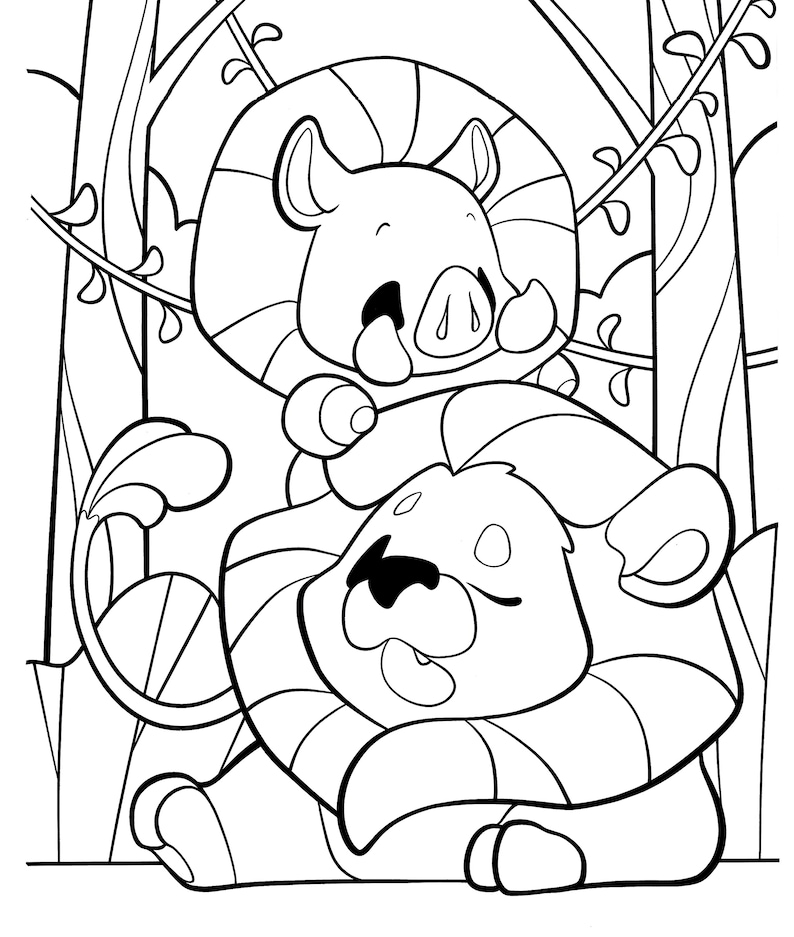 Cute Chibi Creature Coloring Pages – JPG PDF Instant Download | Kawaii ...