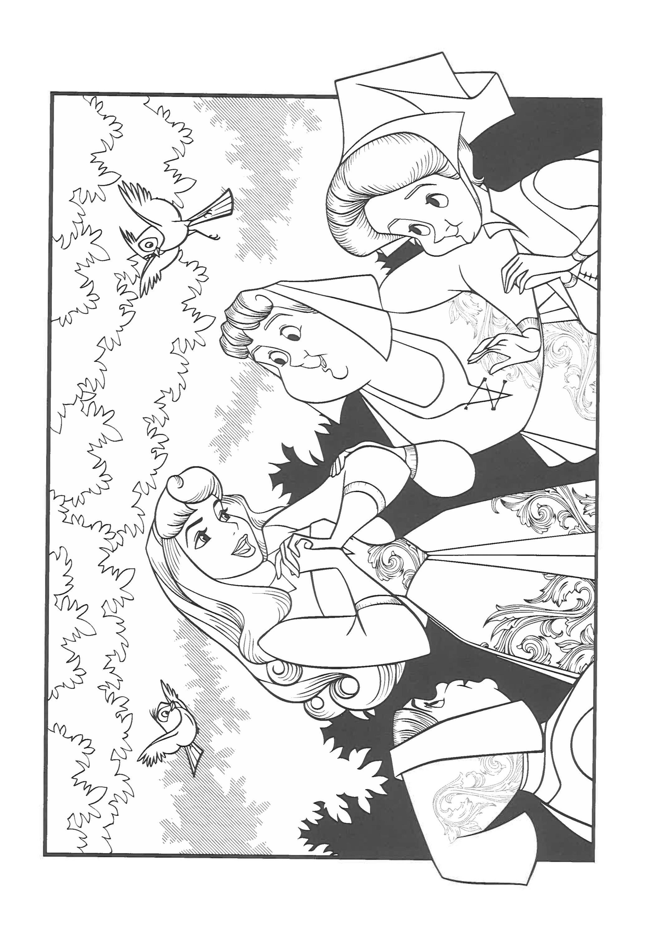 DISNEYLAND Princess Digital Coloring Sheets - Instant Download ...