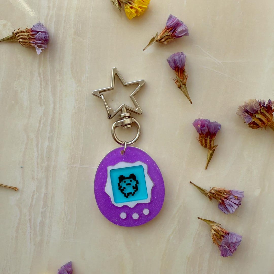 Tamagotchi Dog Tag | Unique Pet ID | Retro | Vintage - Etsy