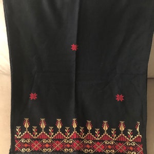 Handmade Palestinian embroidery shawl | Etsy