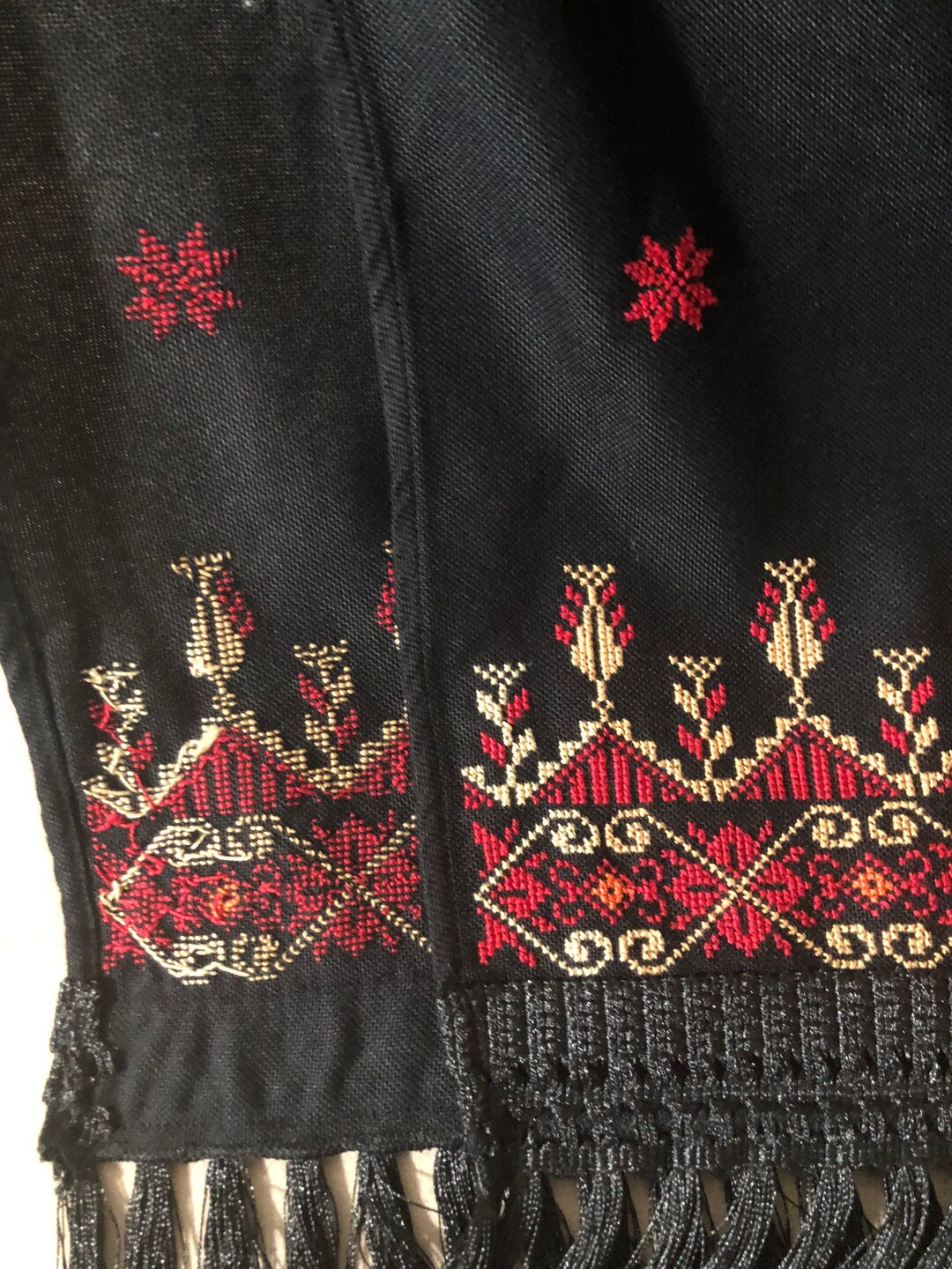 Handmade Palestinian Embroidery Shawl - Etsy