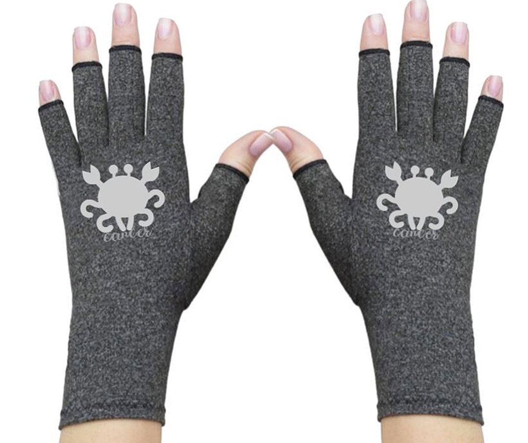 Cancer Zodiac Fingerless Gloves for Arthritis - Arthritis Gloves With ...