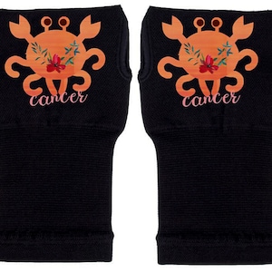 Cancer Zodiac Fingerless Gloves compression Gloves gloves - Etsy