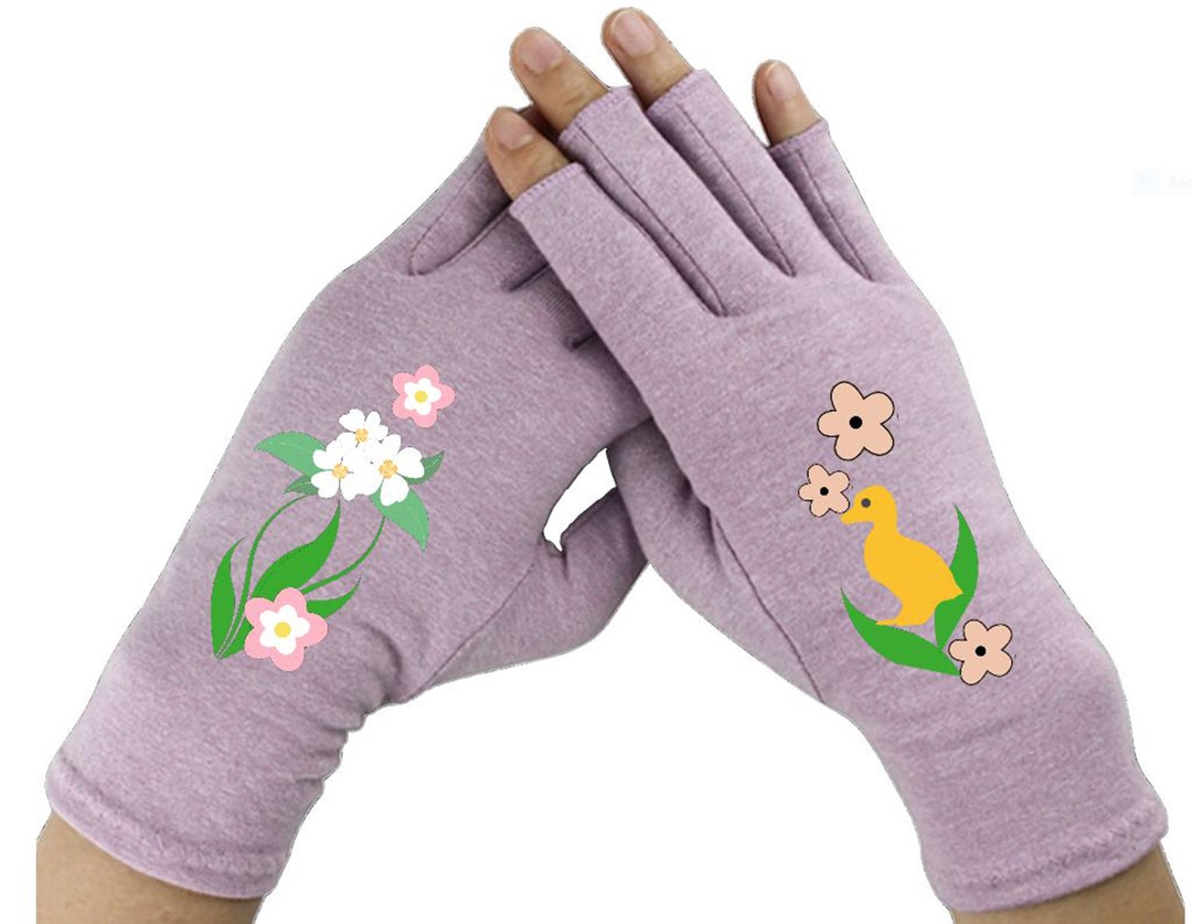 Mix Match Fun Compression Gloves -fingerless Gloves for Women ...