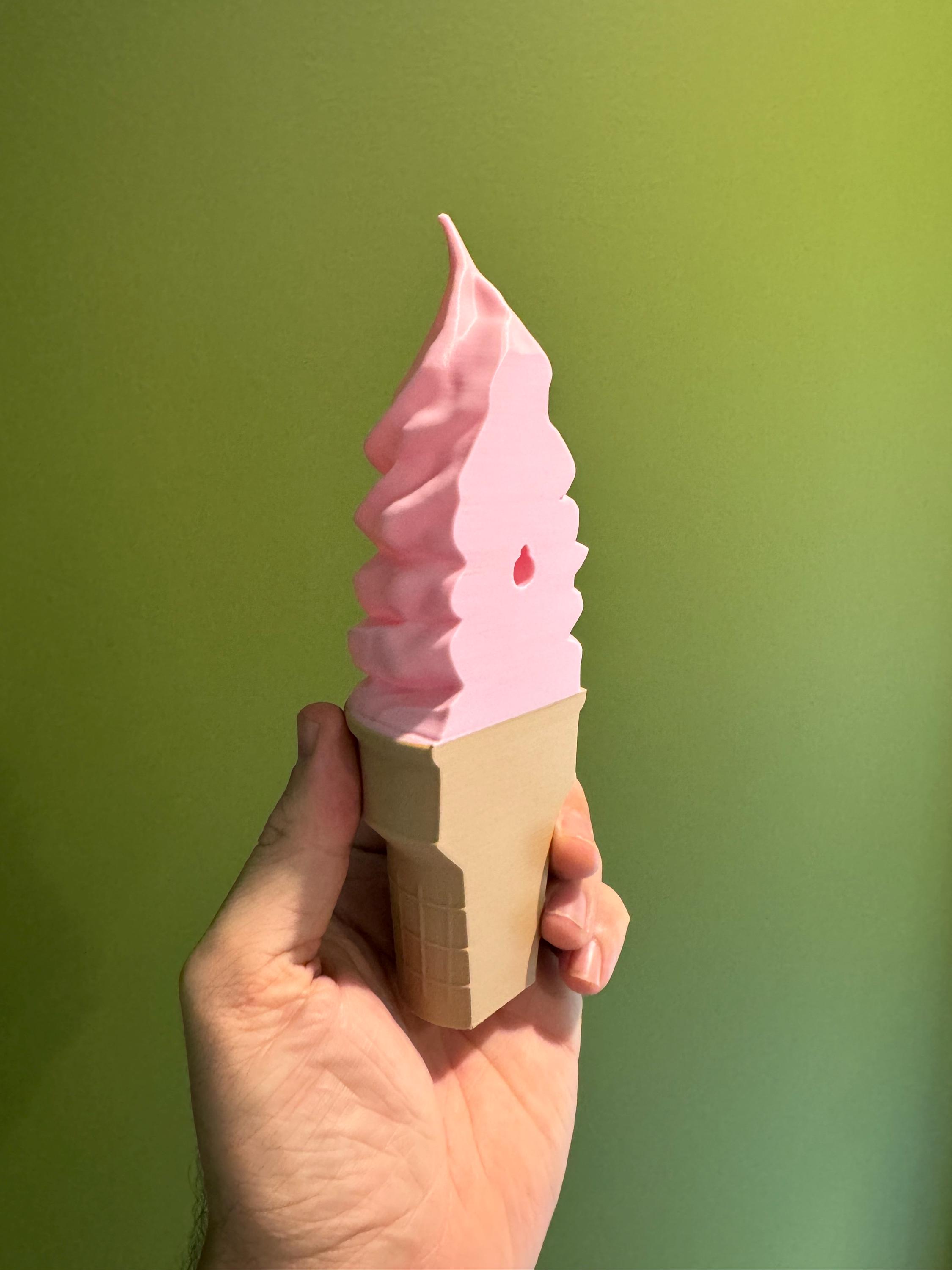 Soft Serve Ice Cream Wall or Shelf Sculpture, Artist Designed, 3D ...