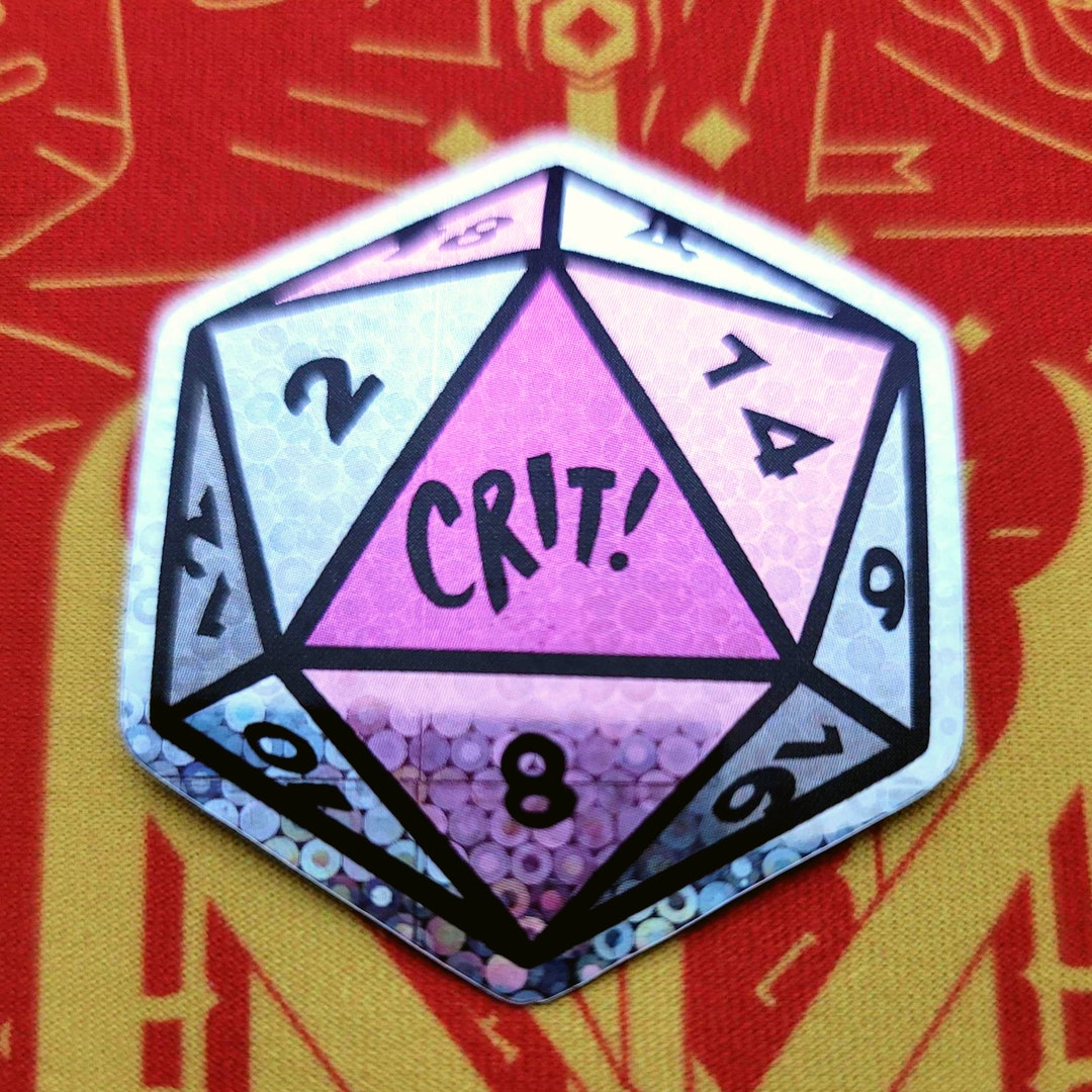 Crit Demigirl Pride D20 Sticker - Etsy
