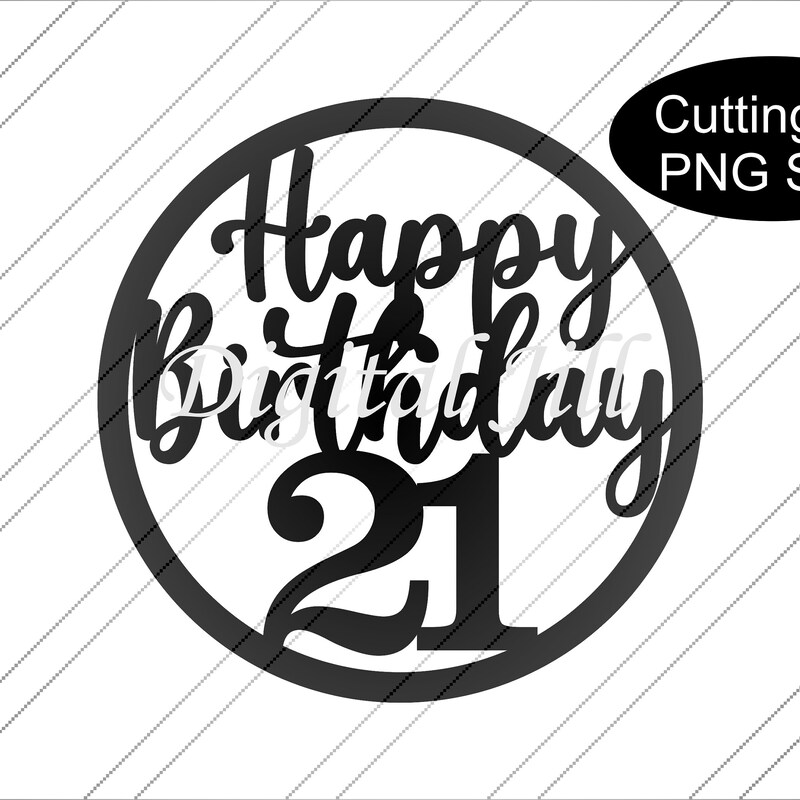 21 Cake Topper - Etsy