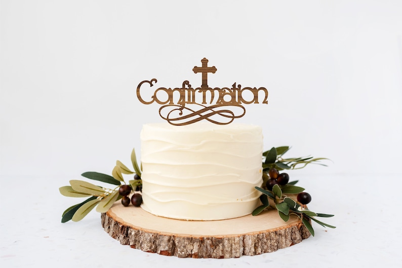 Confirmation Cake Topper Svg. Digital Confirmation Cake Topper ...