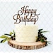 Happy Birthday Cake Topper Svg. Happy Birthday Laser Cut Dxf File ...