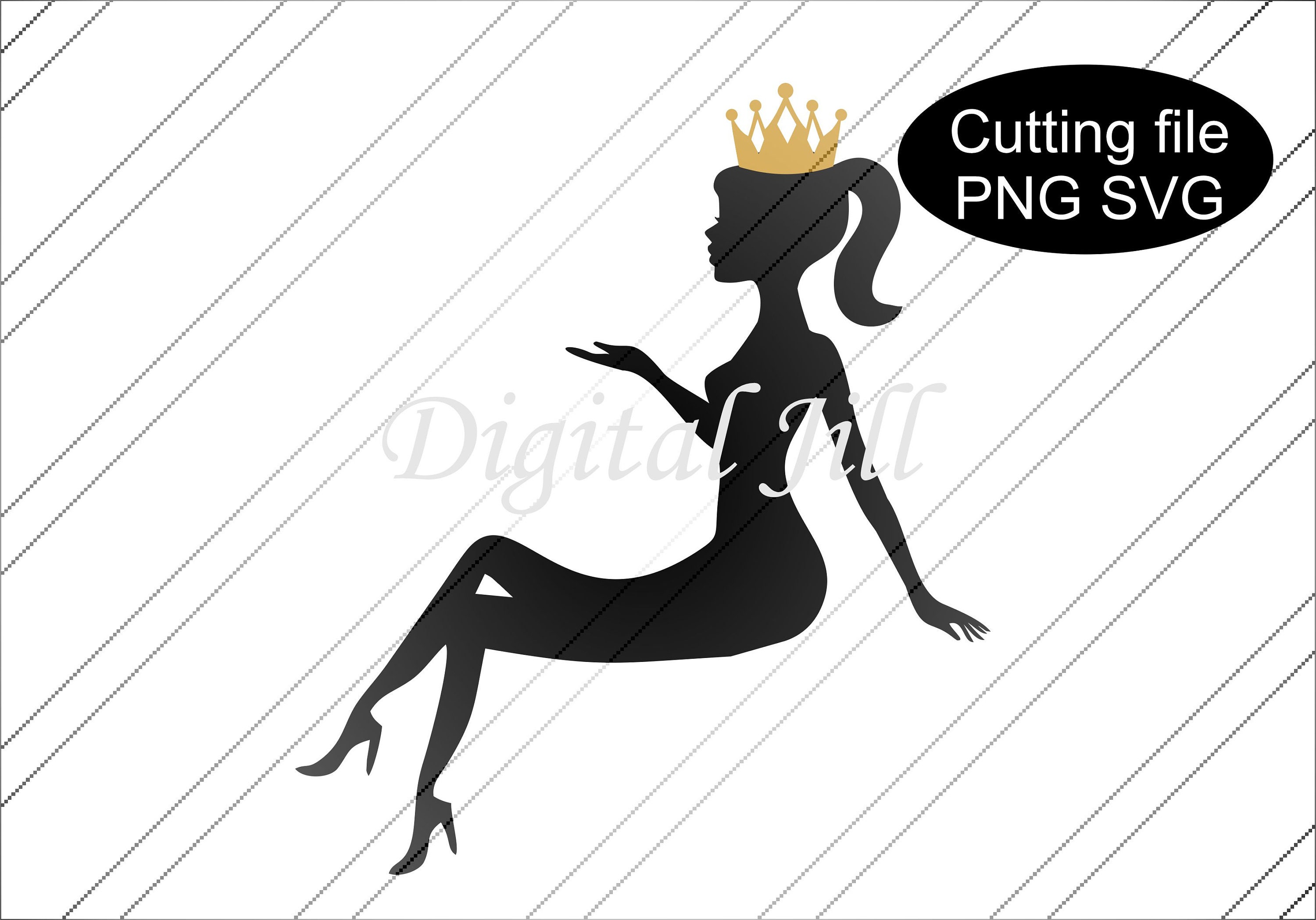 Sitting Lady Silhouette Cake Topper Bundle Svg. Bundle Digital - Etsy